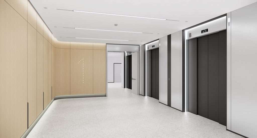 lift lobby - B+H Architects